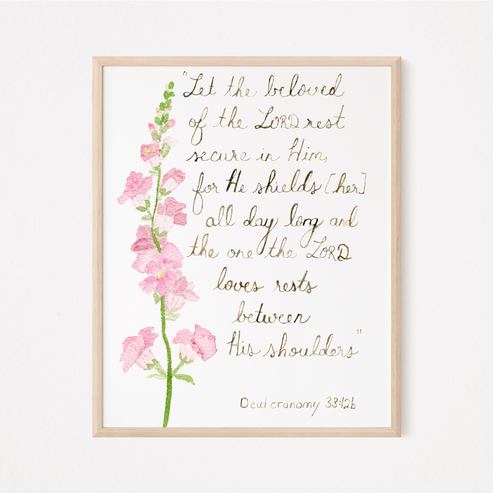 Deuteronomy 33:12b Downloadable Print – Crystal Storms Art