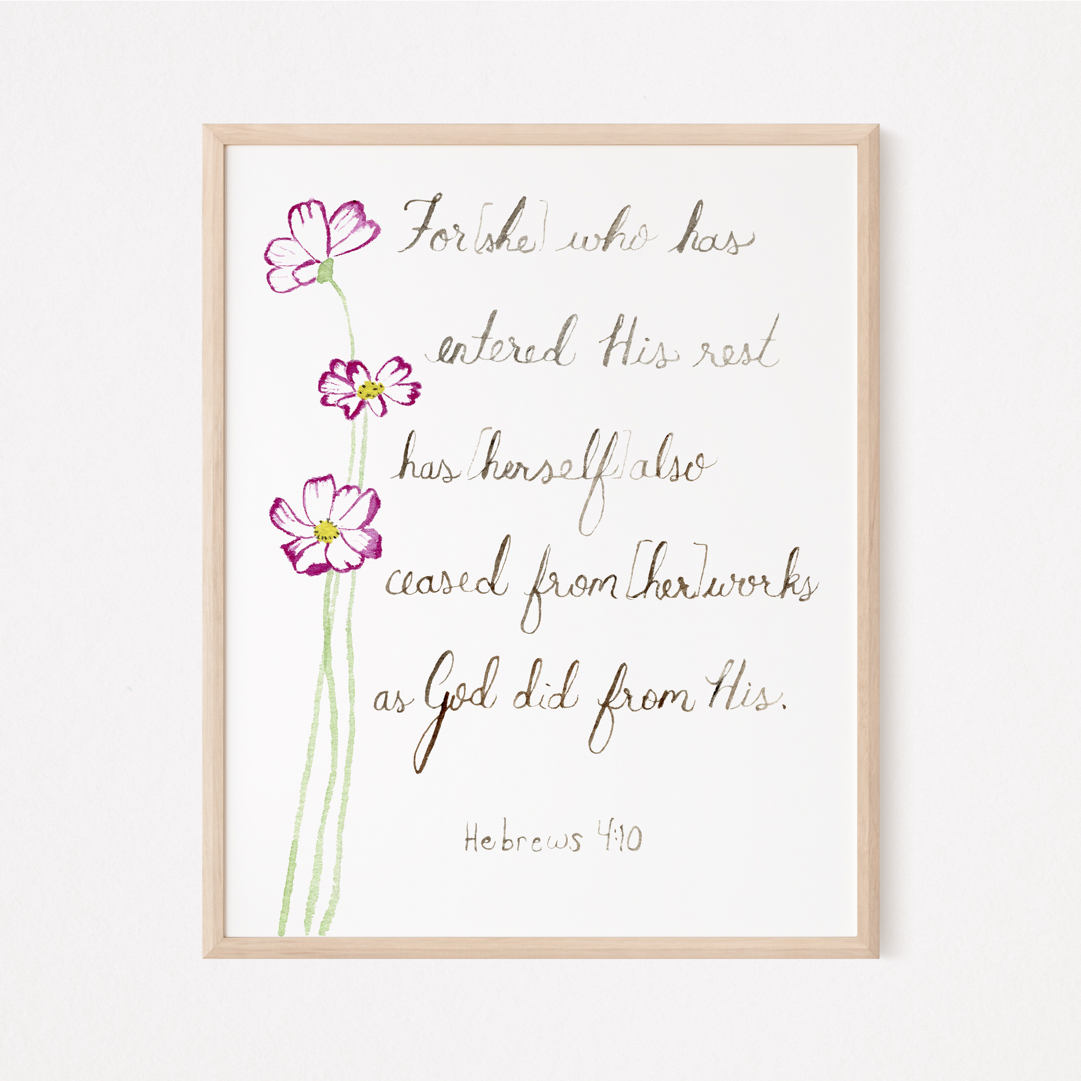 Hebrews 4:10 Downloadable Print – Crystal Storms Art