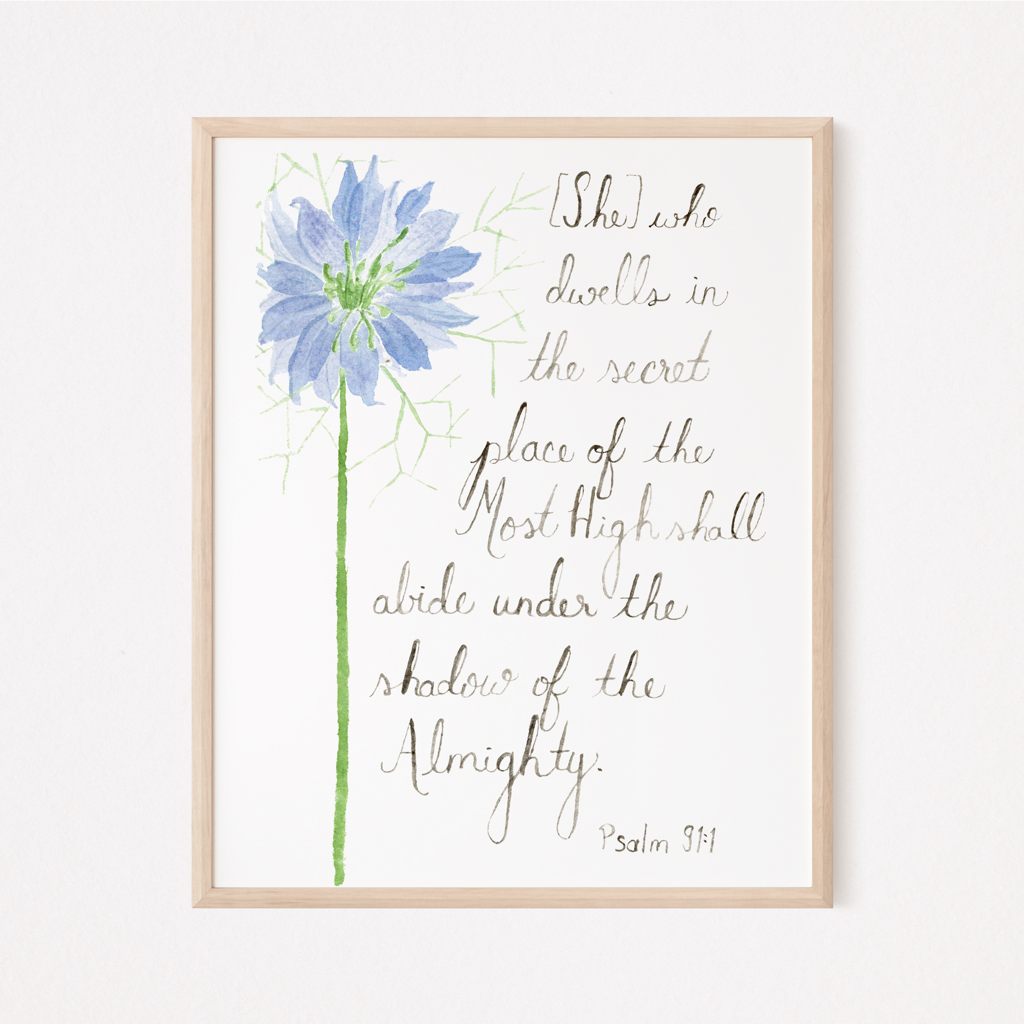 Psalm 91:1 Downloadable Print – Crystal Storms Art