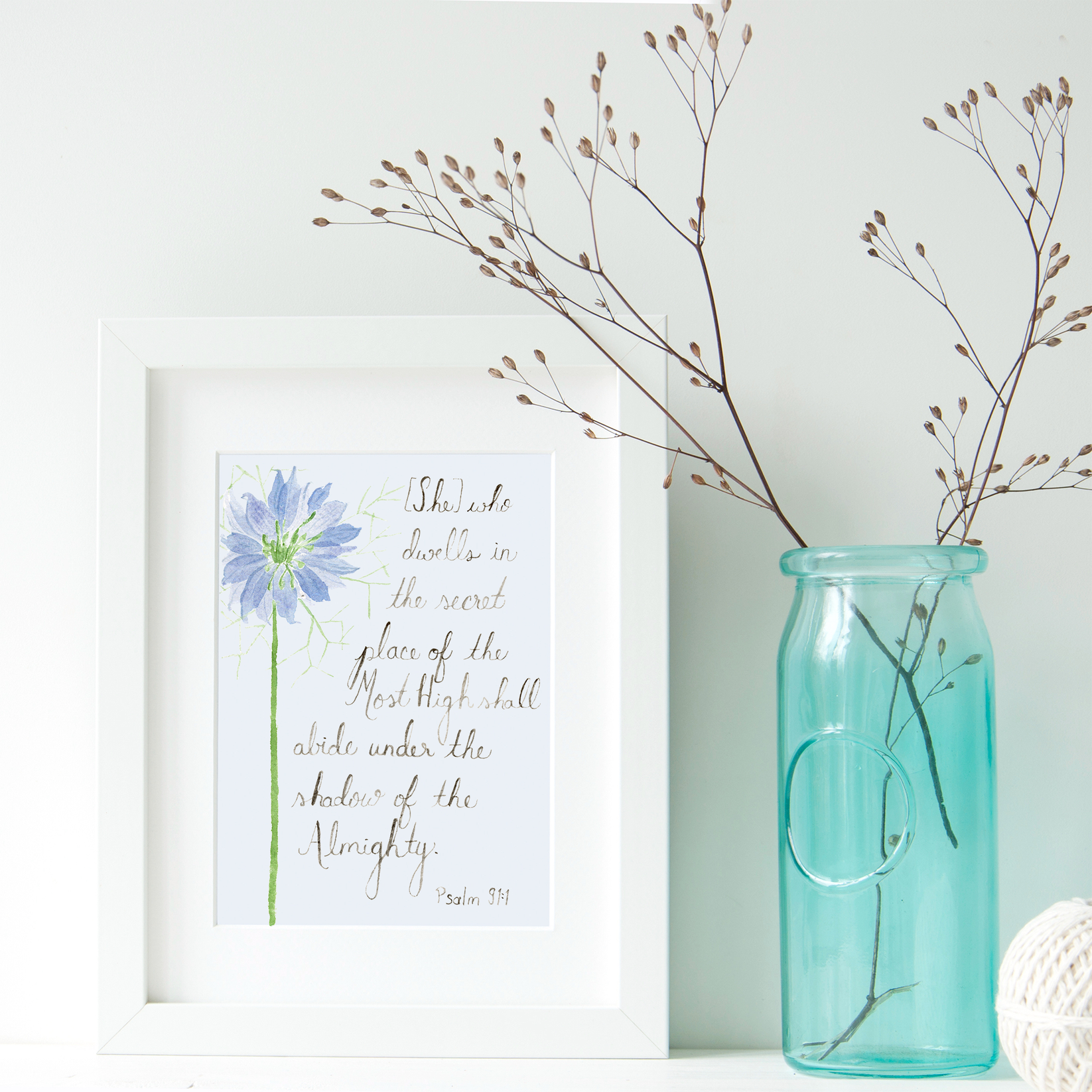 Psalm 91:1 Downloadable Print – Crystal Storms Art