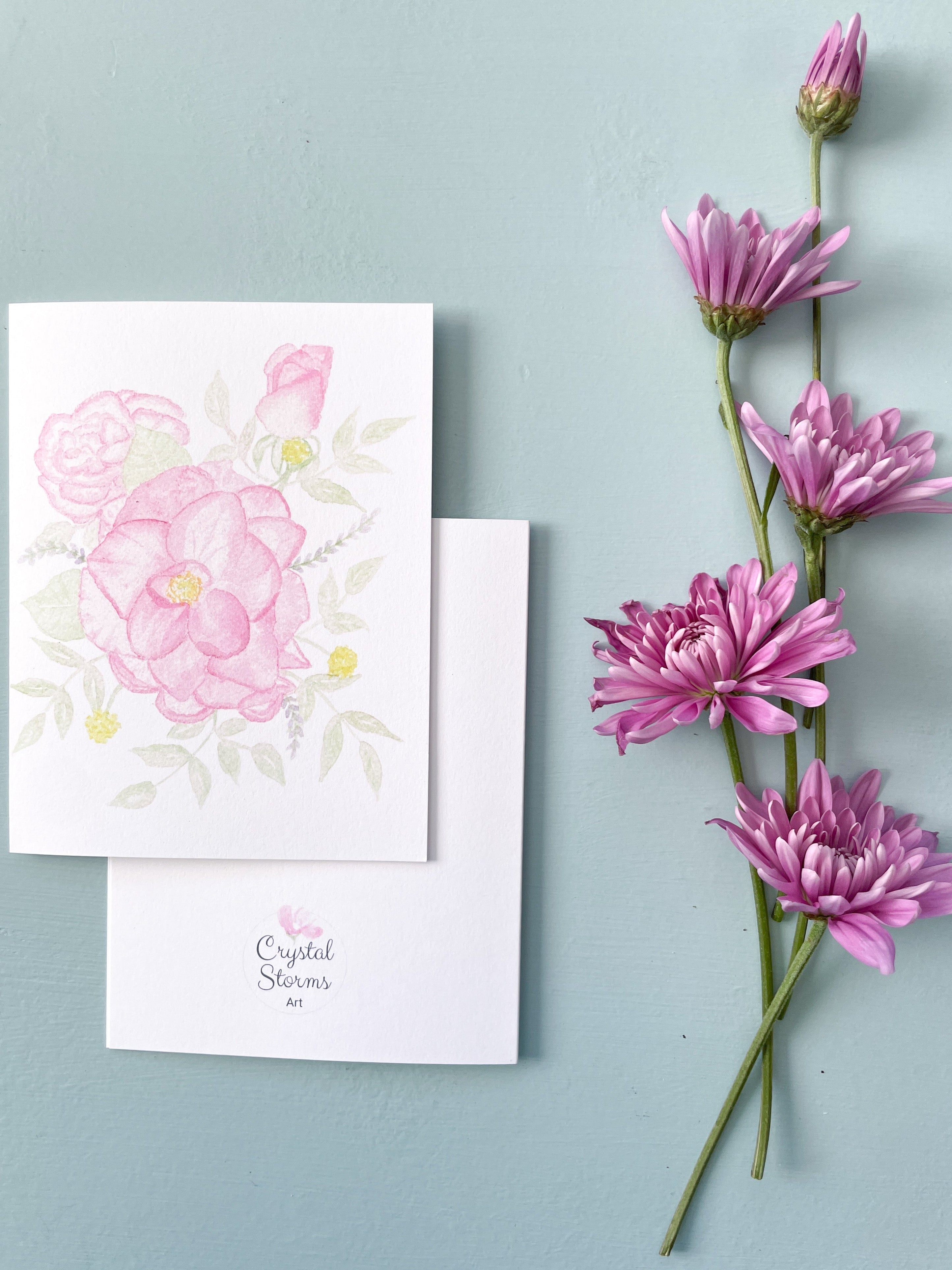 Assorted Flowers Stationery – Crystal Storms Art